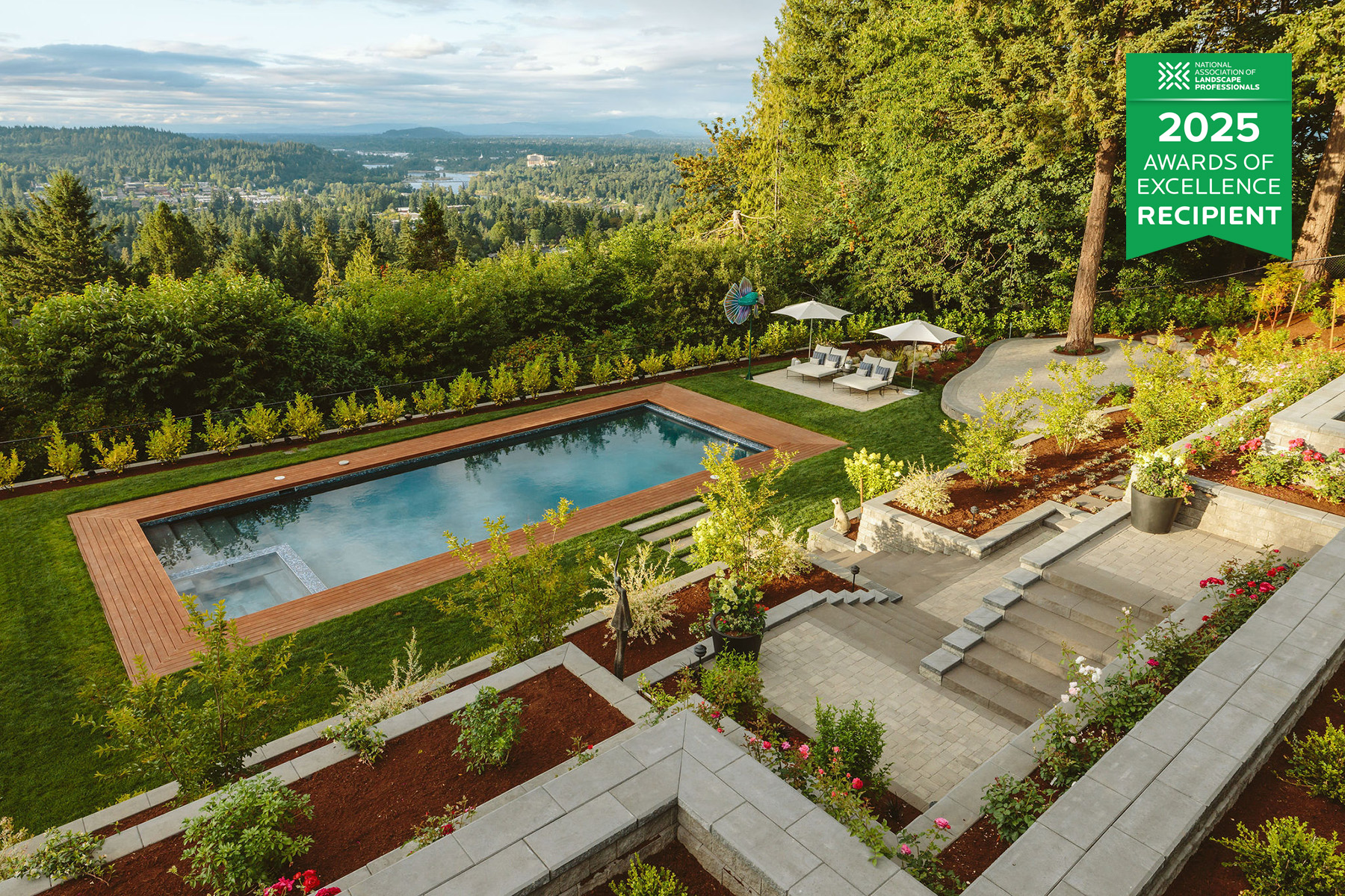 Cascading Backyard Resort - Dennis' 7 Dees | Landscaping Services ...